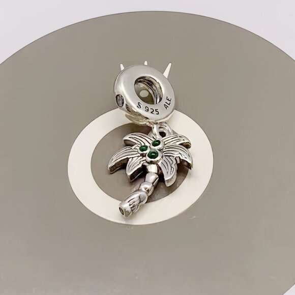 Pandora | Jewelry | Pandora Palm Tree Coconuts Dangle Charm | Poshmark